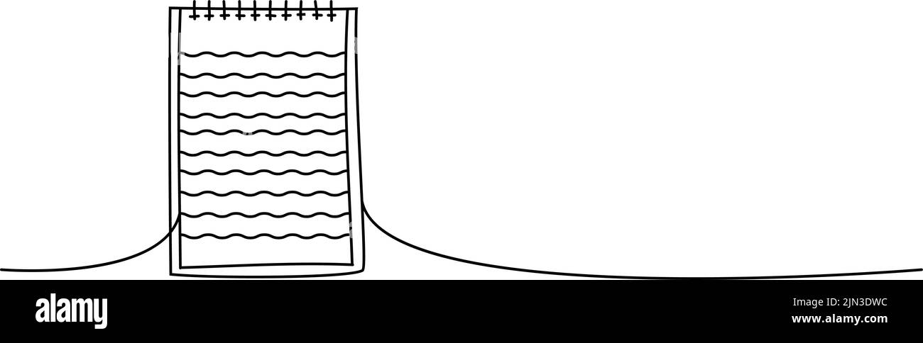 Notebook one line continuous drawing. Copybook continuous one line ...