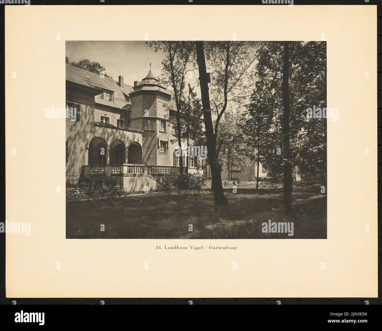 Landhaus Vogel, Munich-Bogenhausen: Gartenite (from: Alfred Breslauer, Executed Buildings 1897 ...