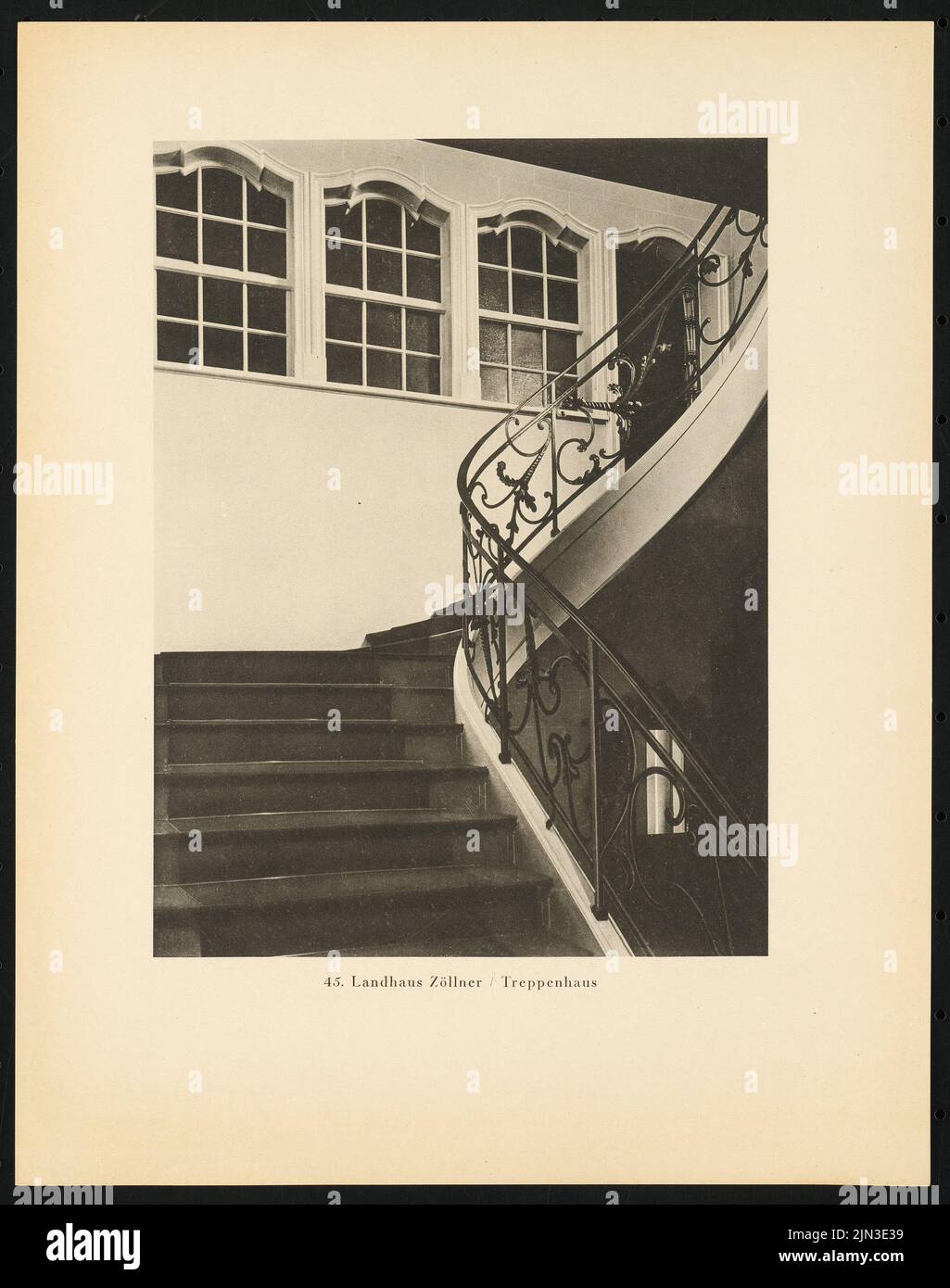 Country house Karl Zöllner, Berlin-Schmargendorf: staircase (from ...
