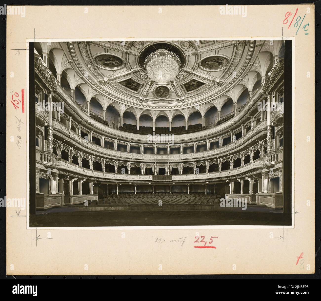 Stadttheater, Augsburg: View Spectator Room Stock Photo - Alamy