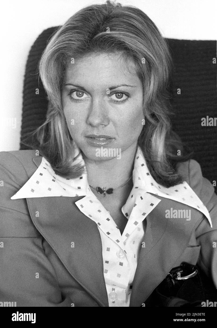 FILE PICS: Olivia Newton-John 1948-2022. Olivia Newton-John pictured in 1974. Credit: Ian ...