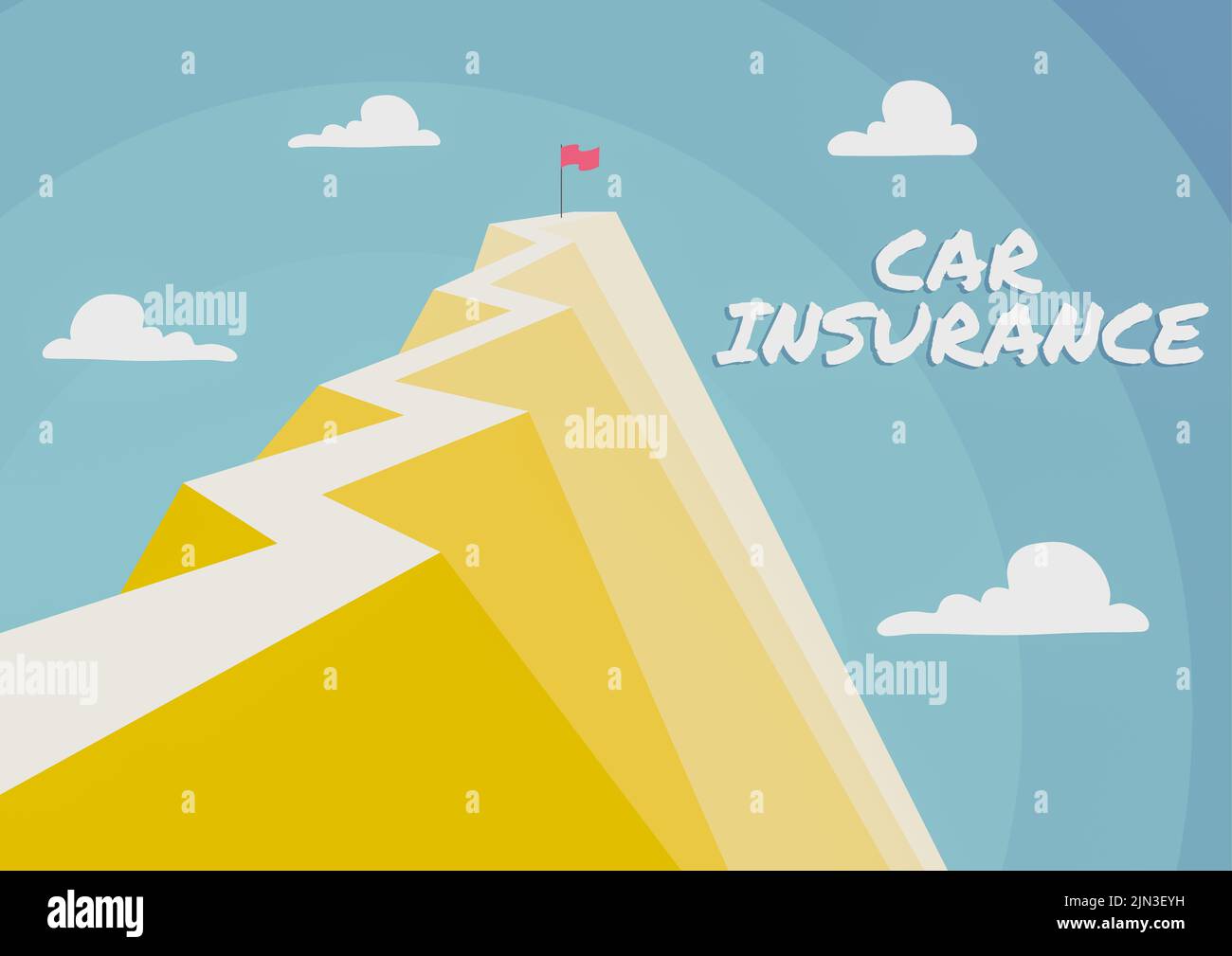 Text caption presenting Car Insurance. Word Written on Accidents ...