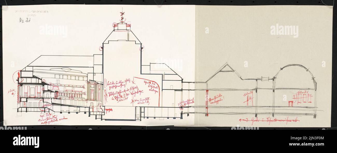 German opera house (also: municipal opera), Berlin: long -term Stock ...