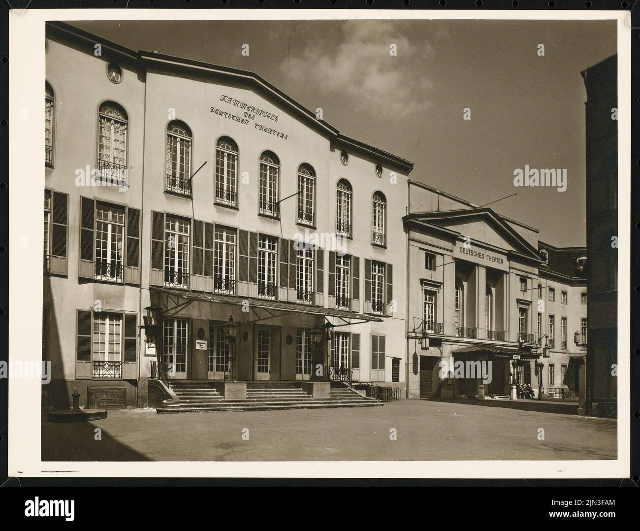 Chamber games of the German Theater, Berlin: View of the south Stock ...
