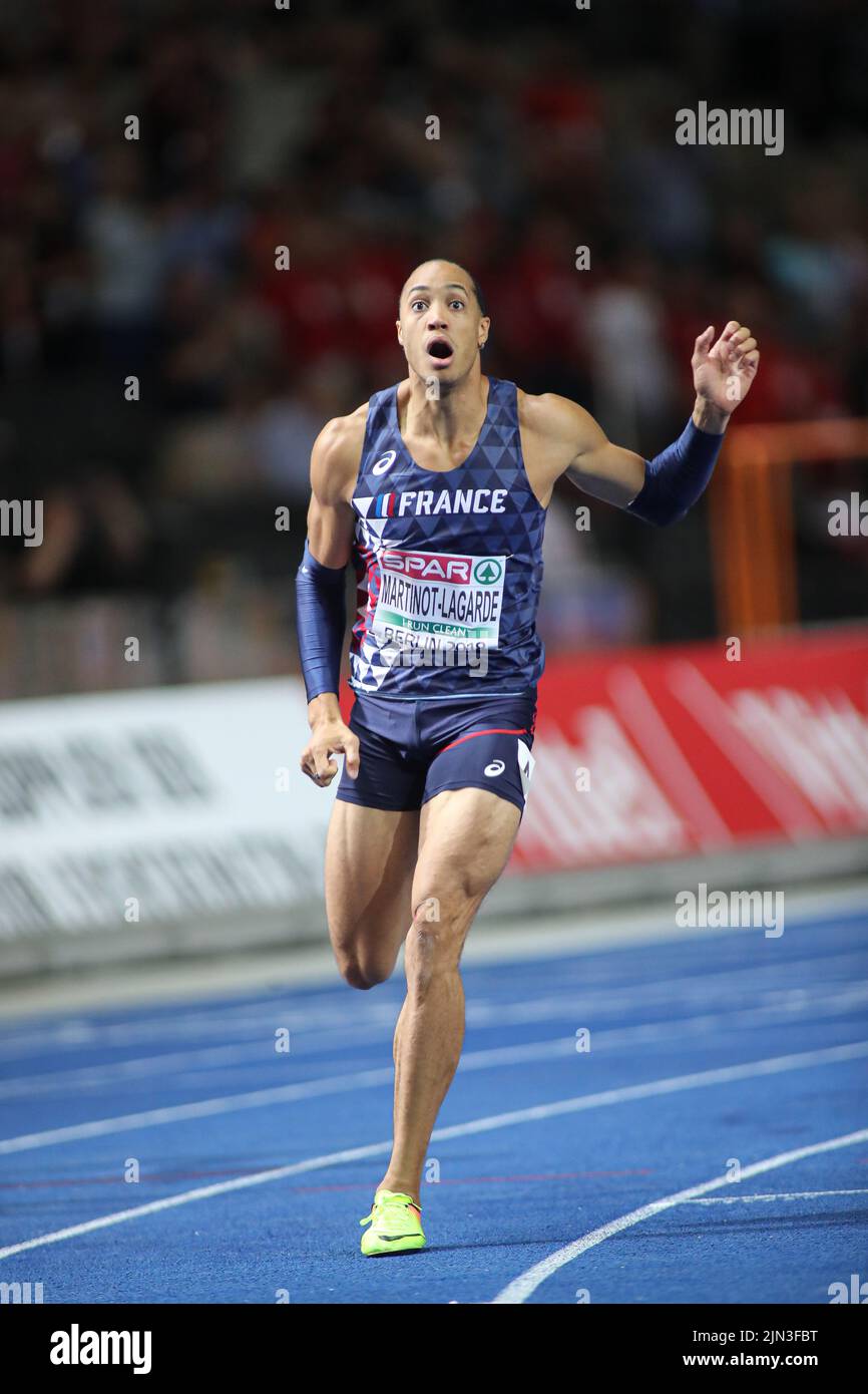 Pascal Martinot-Lagarde participating in the 110m hurdles at the ...