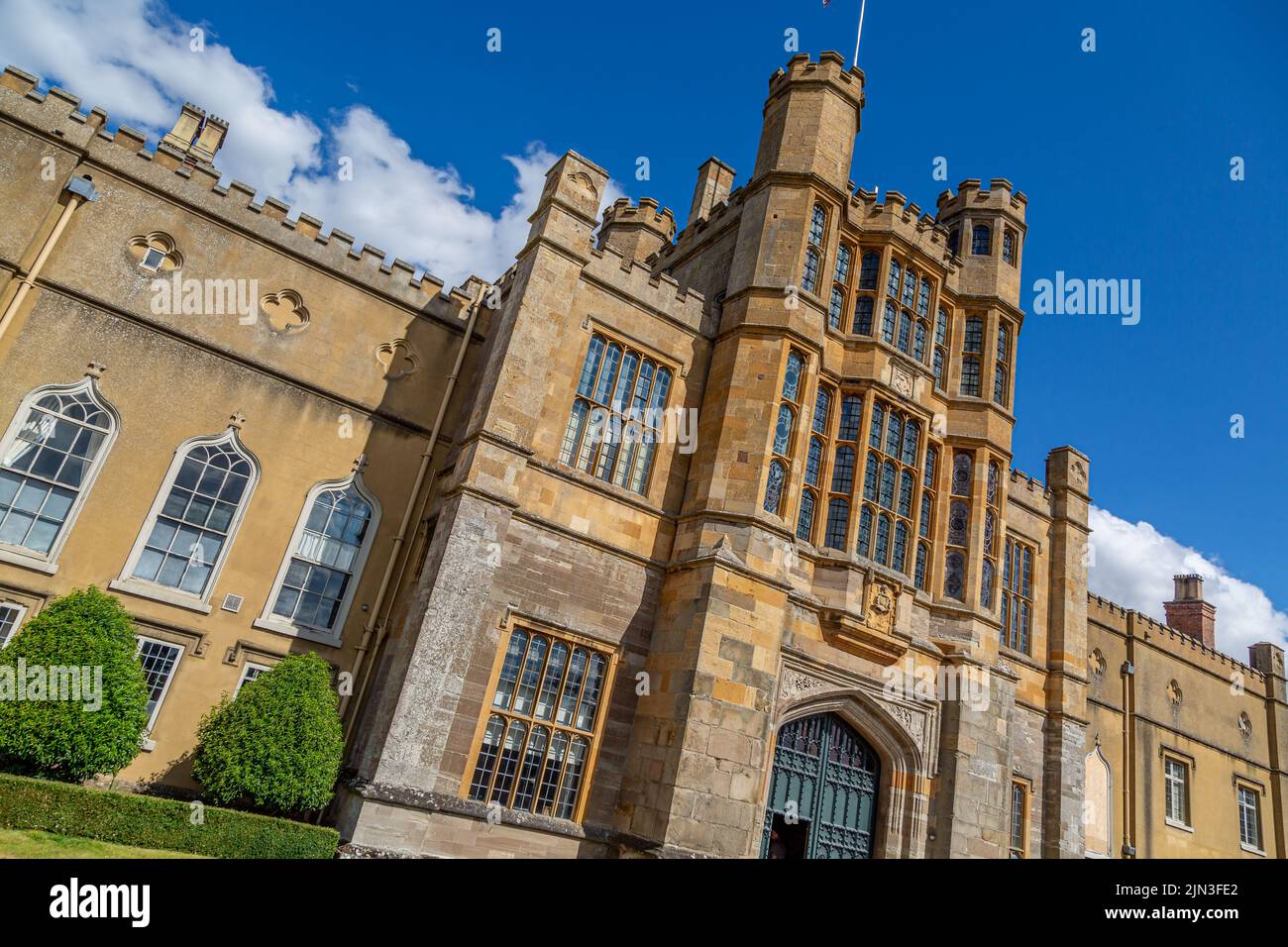 Beautiful architecture and grounds of historic Coughton Court near ...