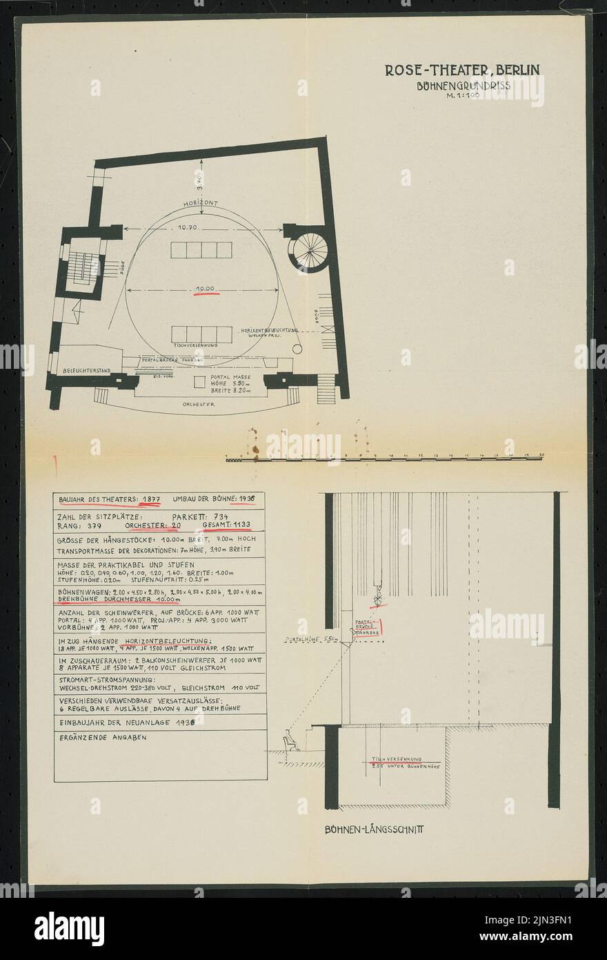100 layout blueprint design hall venue performance historic sketch cut ...