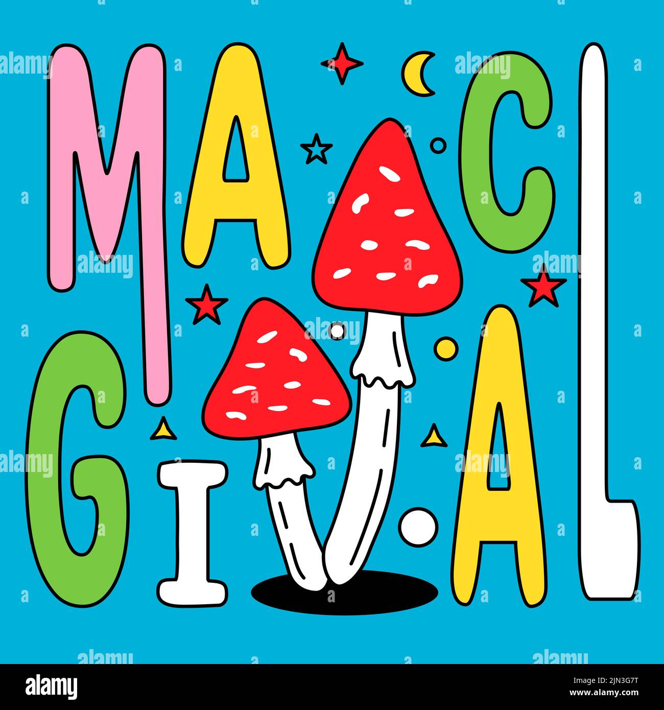 Mushrooms fungi in autumn poisonous fungi Stock Vector Images - Alamy