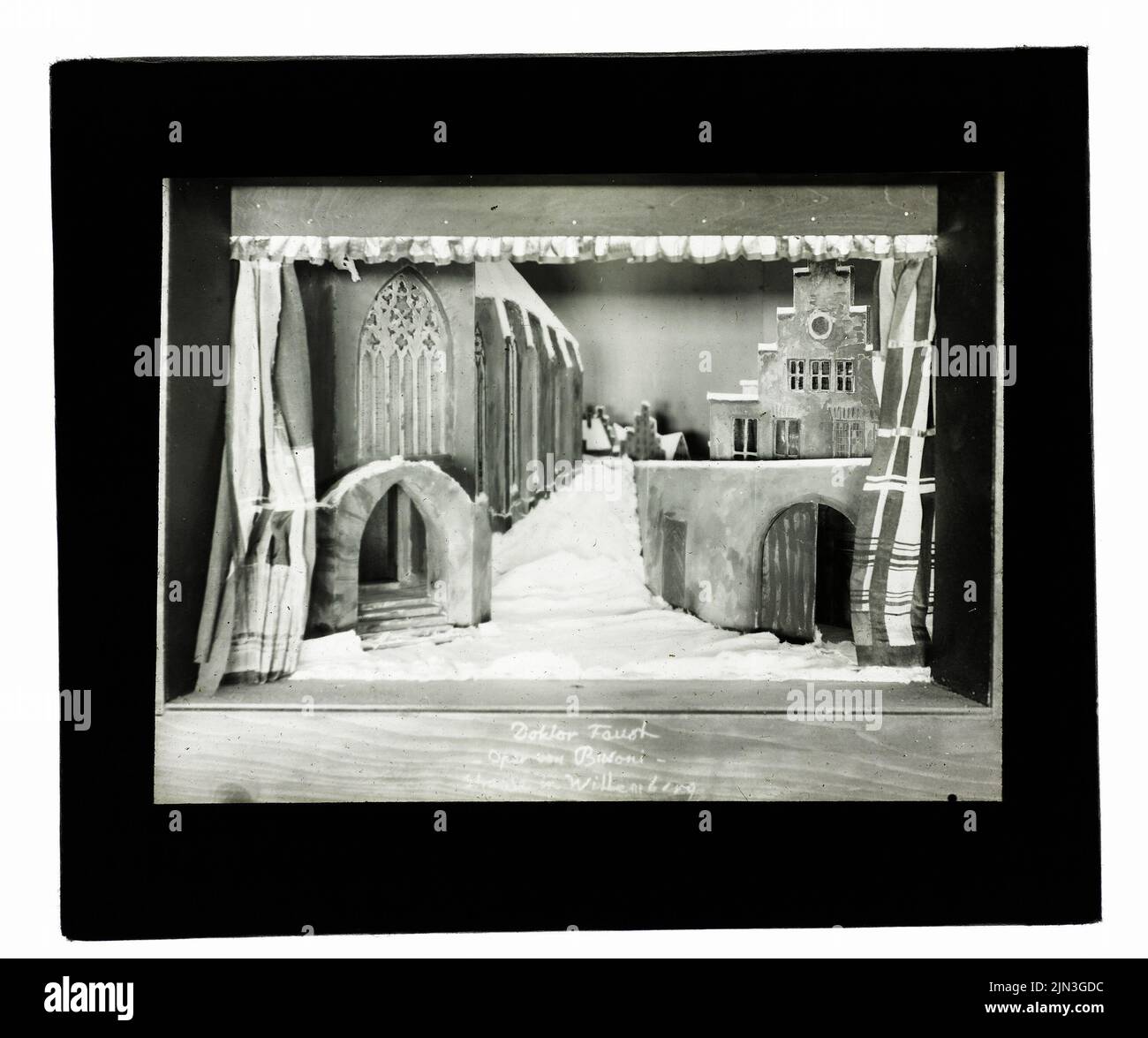 Stage design: Doctor Faust: Model Stock Photo - Alamy