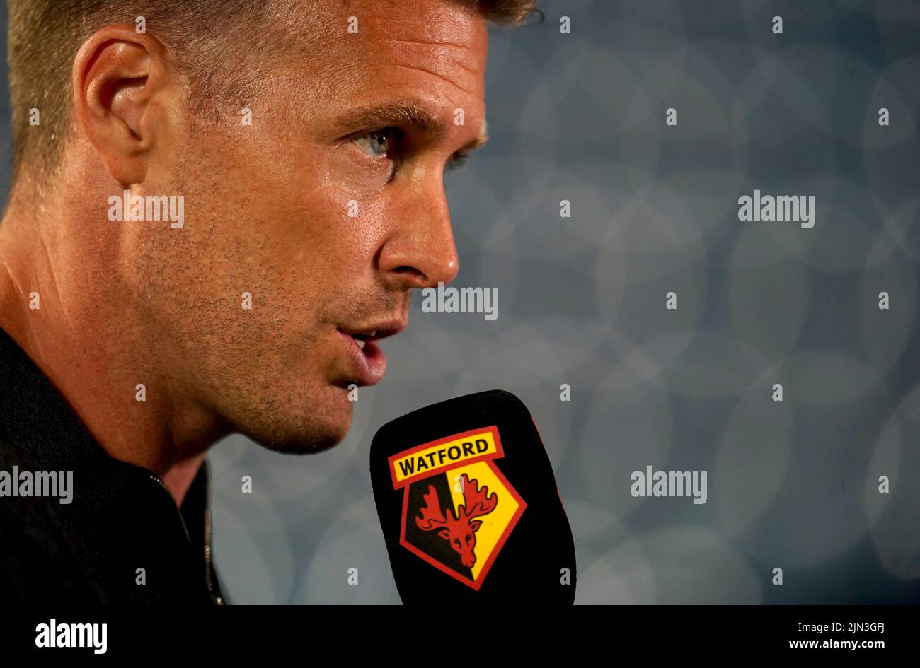 Watford manager Rob Edwards after the Sky Bet Championship match at The ...