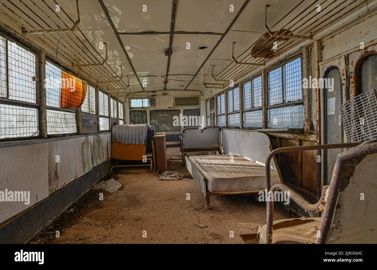 Inside old bus hi-res stock photography and images - Alamy