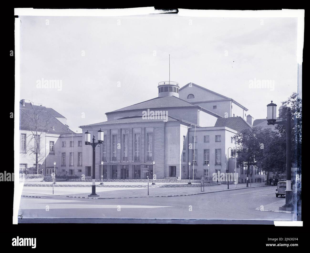 Schillertheater, Berlin-Charlottenburg: View from the north (negative ...