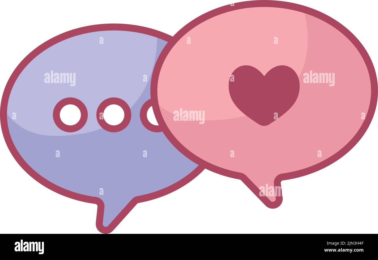 two talk bubbles Stock Vector Image & Art - Alamy