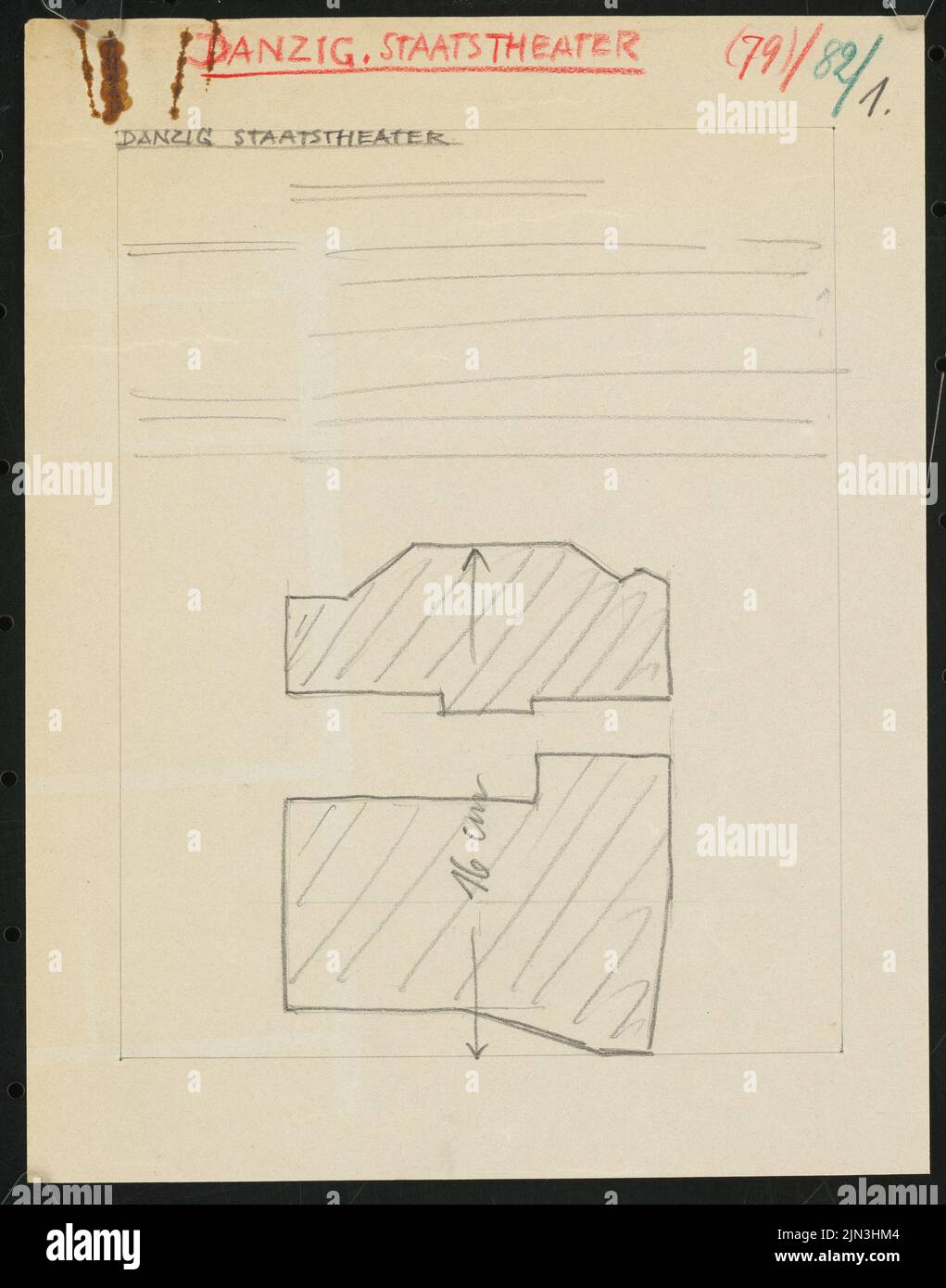 Carl Samuel Held (died in 1819, as an architect): Stadttheater, Gdansk ...