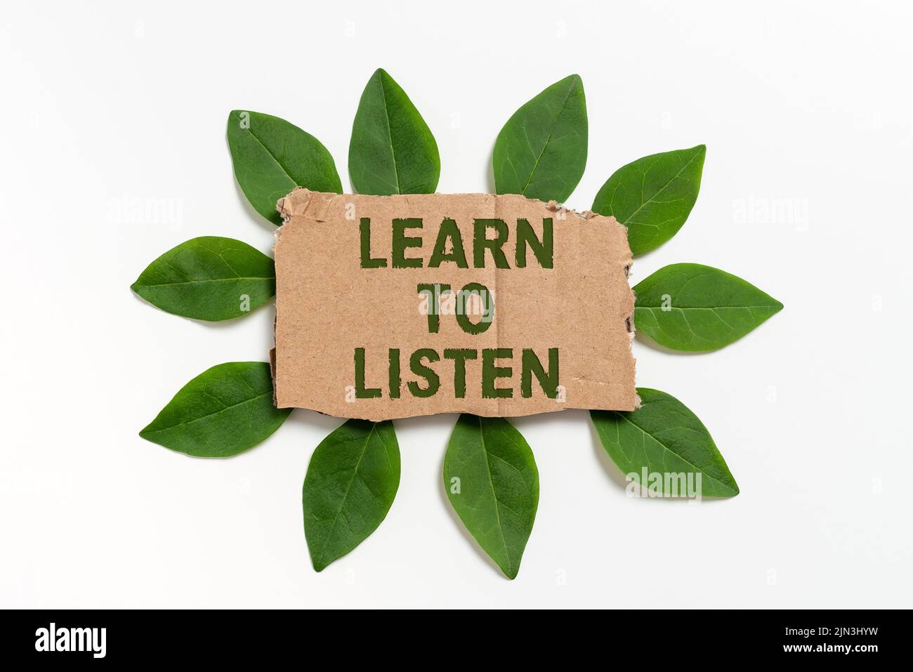 Writing displaying text Learn To Listen. Conceptual photo Able to ...