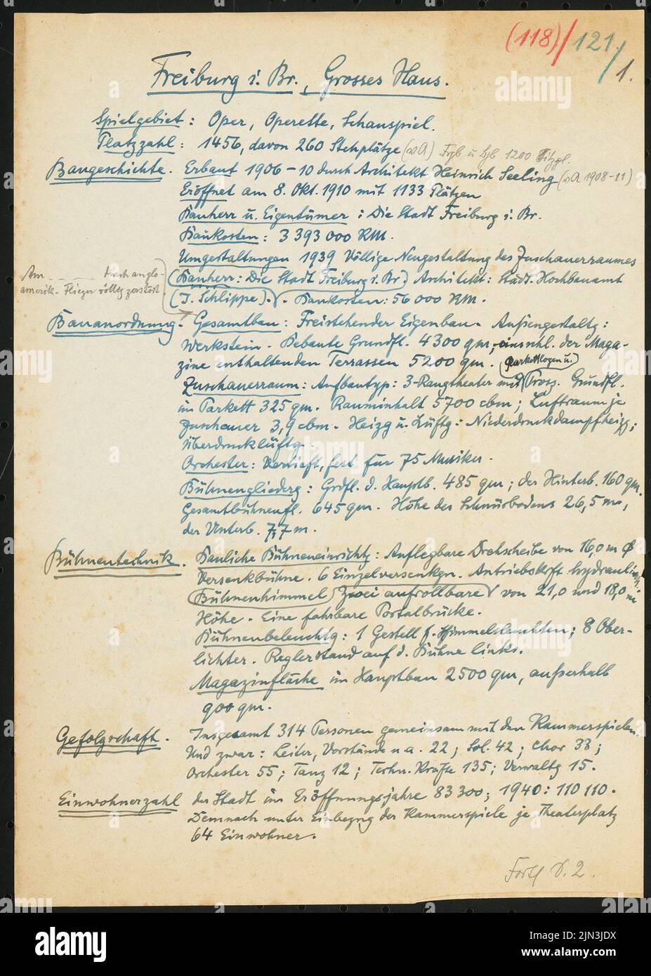 Heinrich Seeling (1852-1932, as an architect): Städtische Bühnen ...