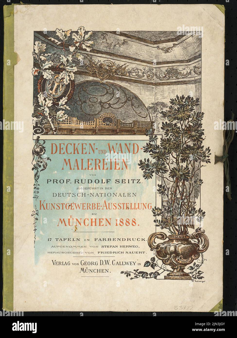 Rudolf Seitz (1842-1910, as a painter): Ceiling and wall paintings ...