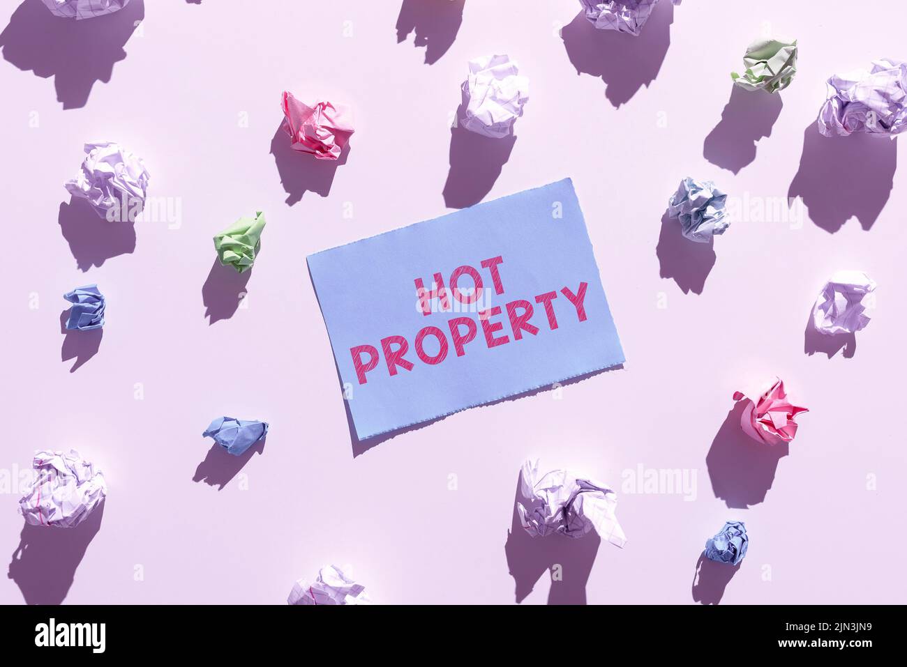 Conceptual display Hot Property, Business concept Something which is ...