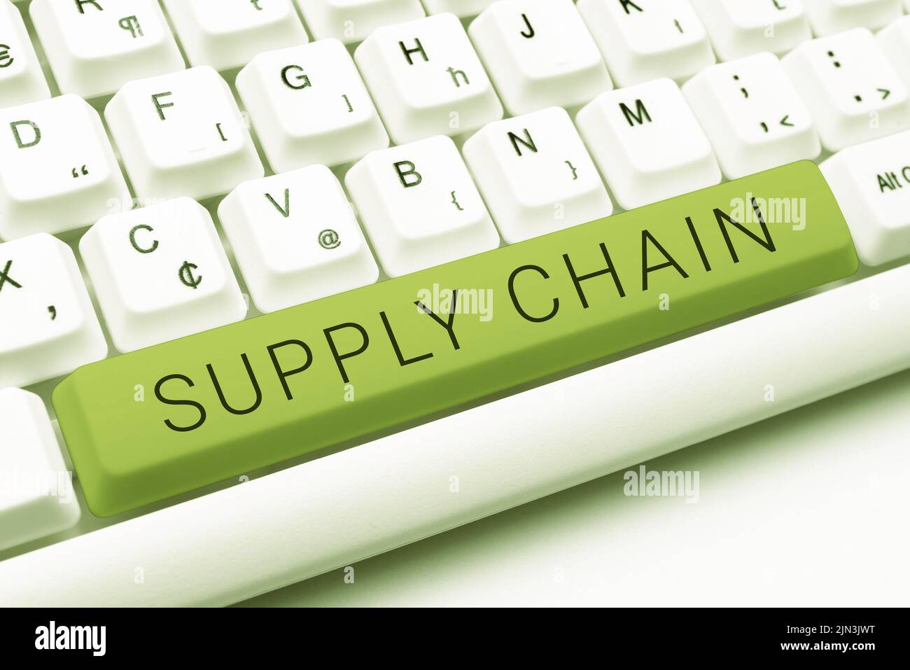 Sign displaying Supply Chain. Business overview System of organization ...
