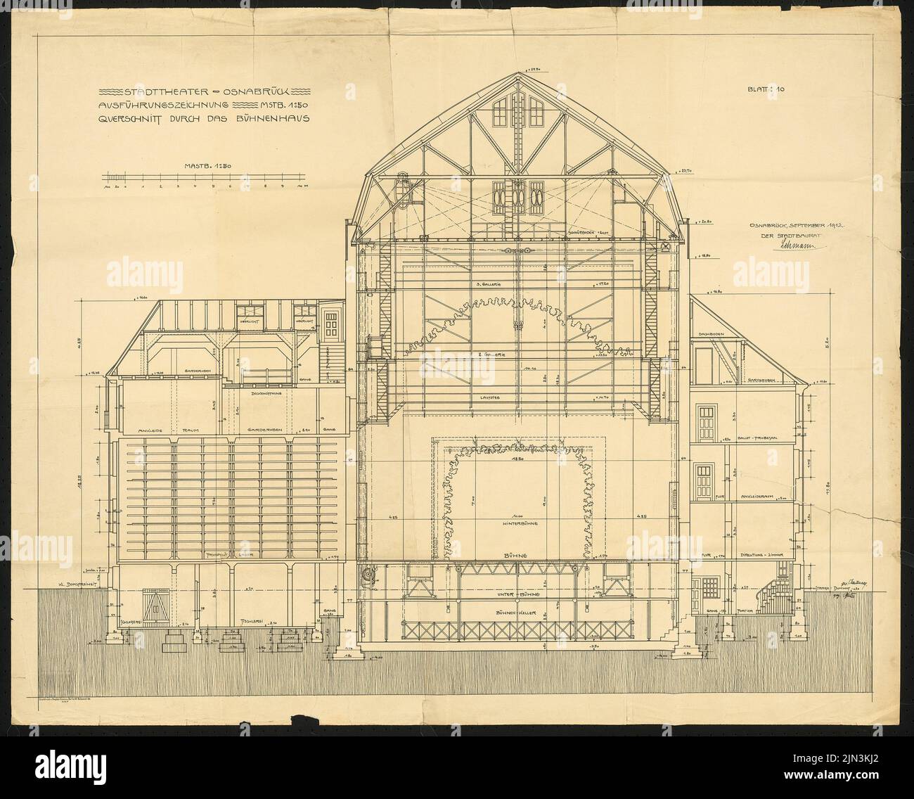 Section through house hi-res stock photography and images - Alamy