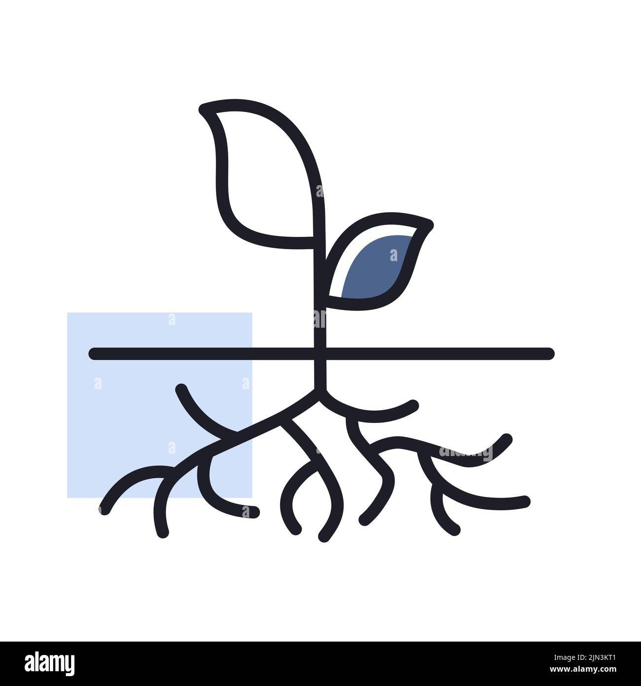 Strong growing plant Stock Vector Images - Alamy