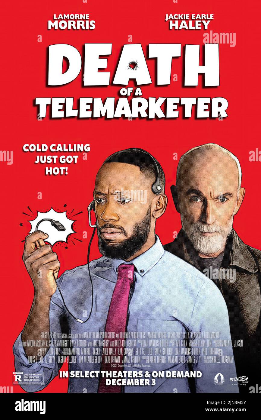 DEATH OF A TELEMARKETER, US poster, from left: Lamorne Morris, Jackie ...