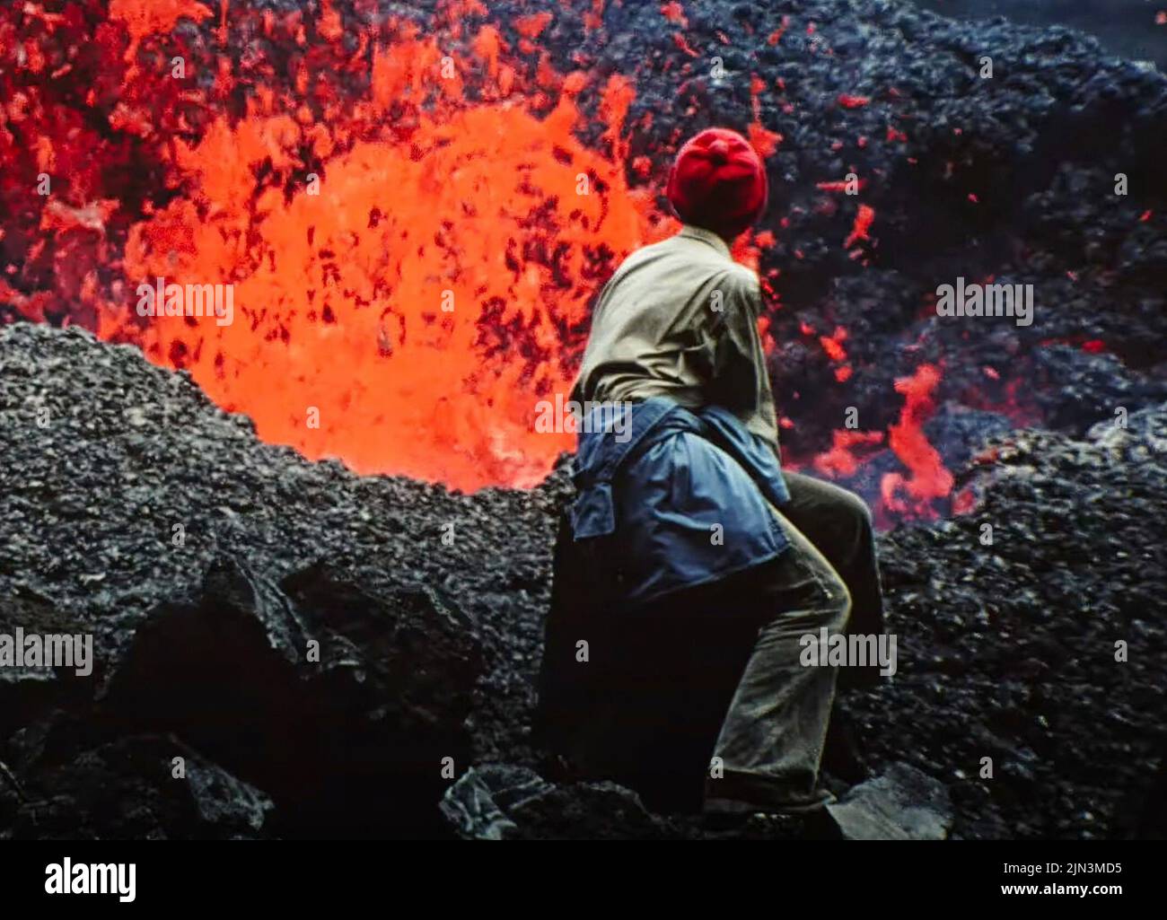 FIRE OF LOVE, volcanologist Katia Krafft, (shown in archival footage ...