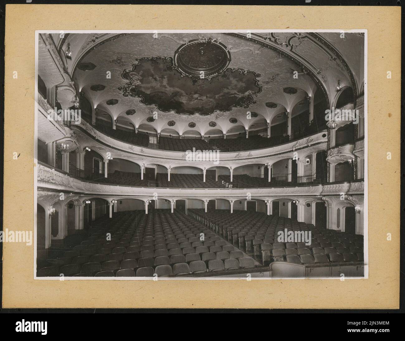 German Volkstheater, Vienna: View of the auditorium Stock Photo - Alamy