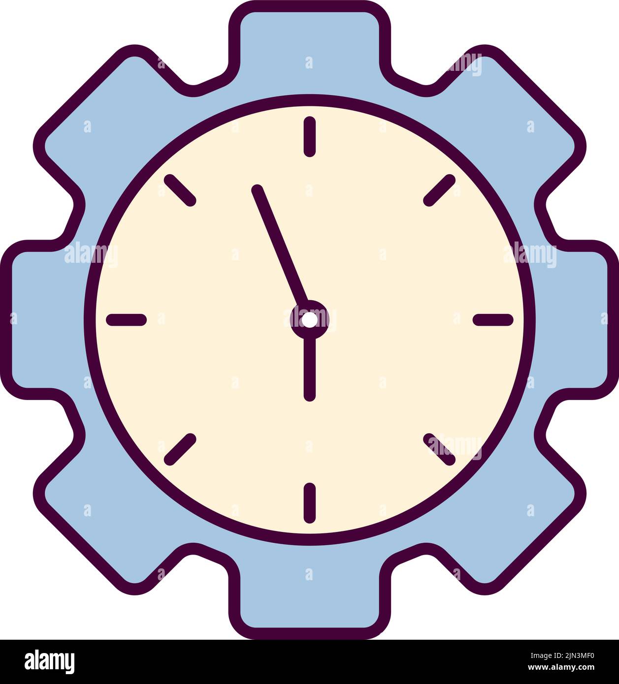 cogwheel clock design Stock Vector Image & Art - Alamy