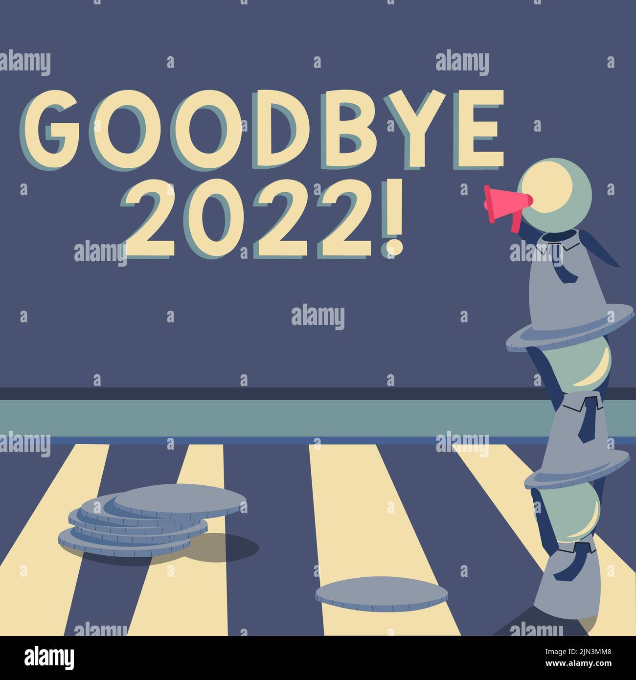 Text sign showing Goodbye 2022. Business idea New Year Eve Milestone ...