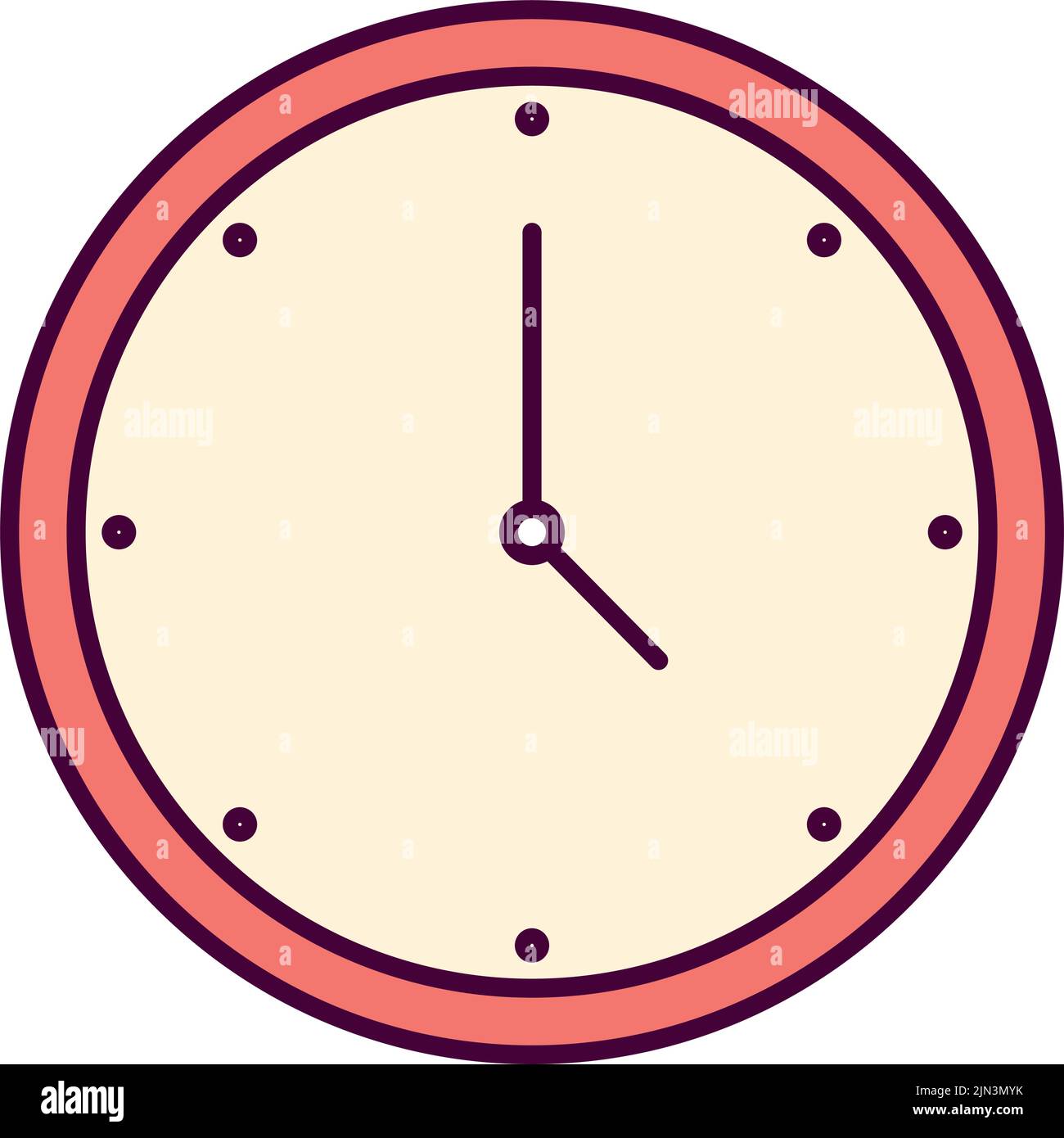 hanging clock illustration Stock Vector Image & Art - Alamy