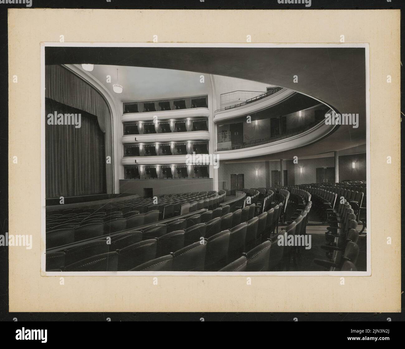 Emperor's Anniversary Stadtheater (i.e. Volksoper), Vienna: View Stage ...