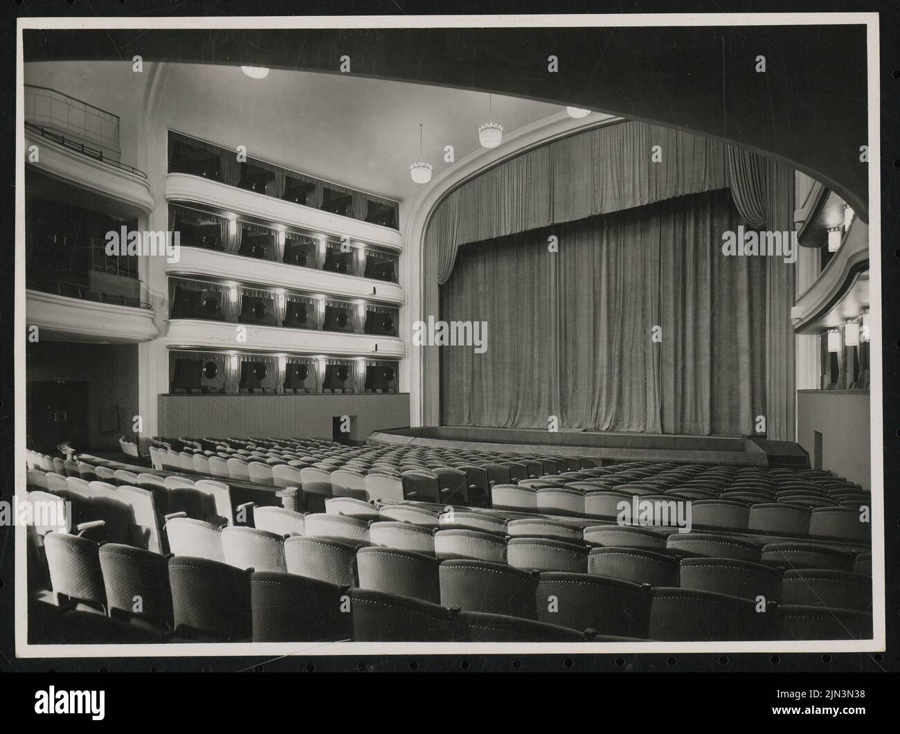 Emperor's Anniversary Stadtheater (i.e. Volksoper), Vienna: View Stage ...