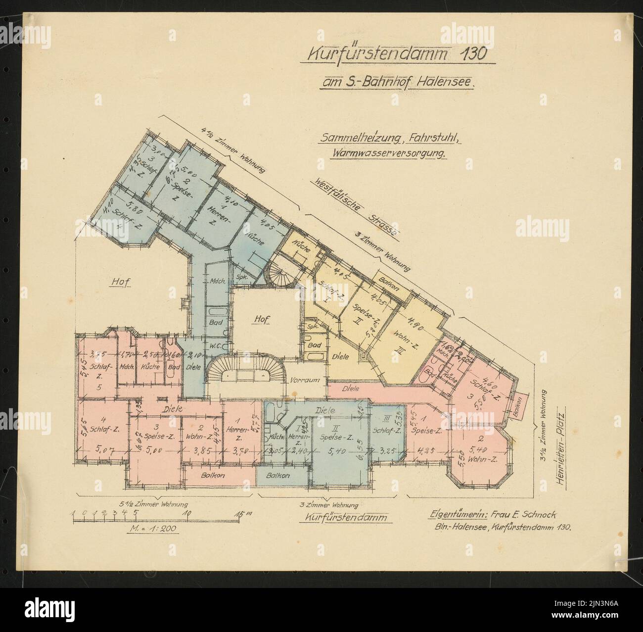 Residential and Cutery of Kurfürstendamm 130, Berlin-Halensee ...