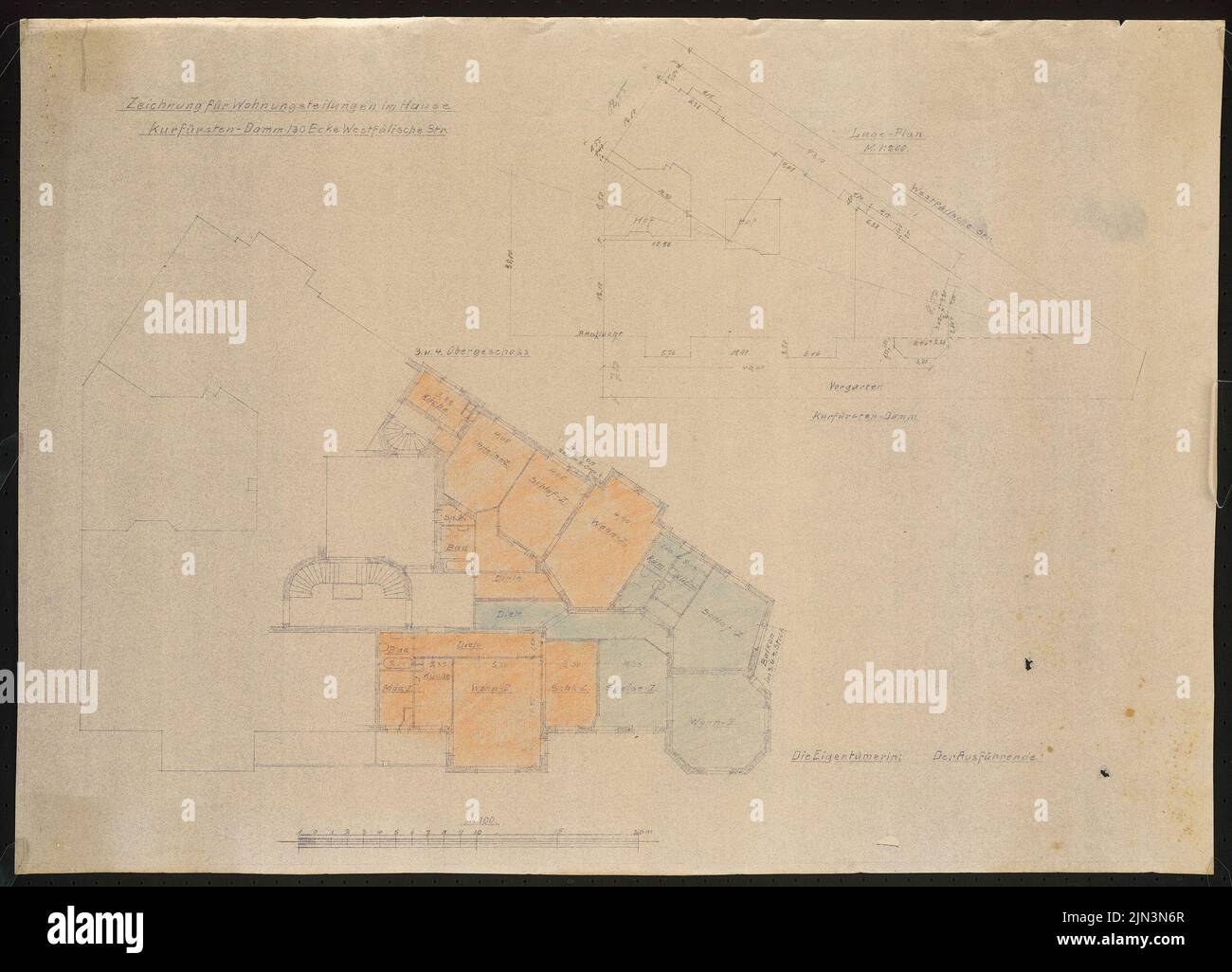 Residential and Cutery of Kurfürstendamm 130, Berlin-Halensee: site ...