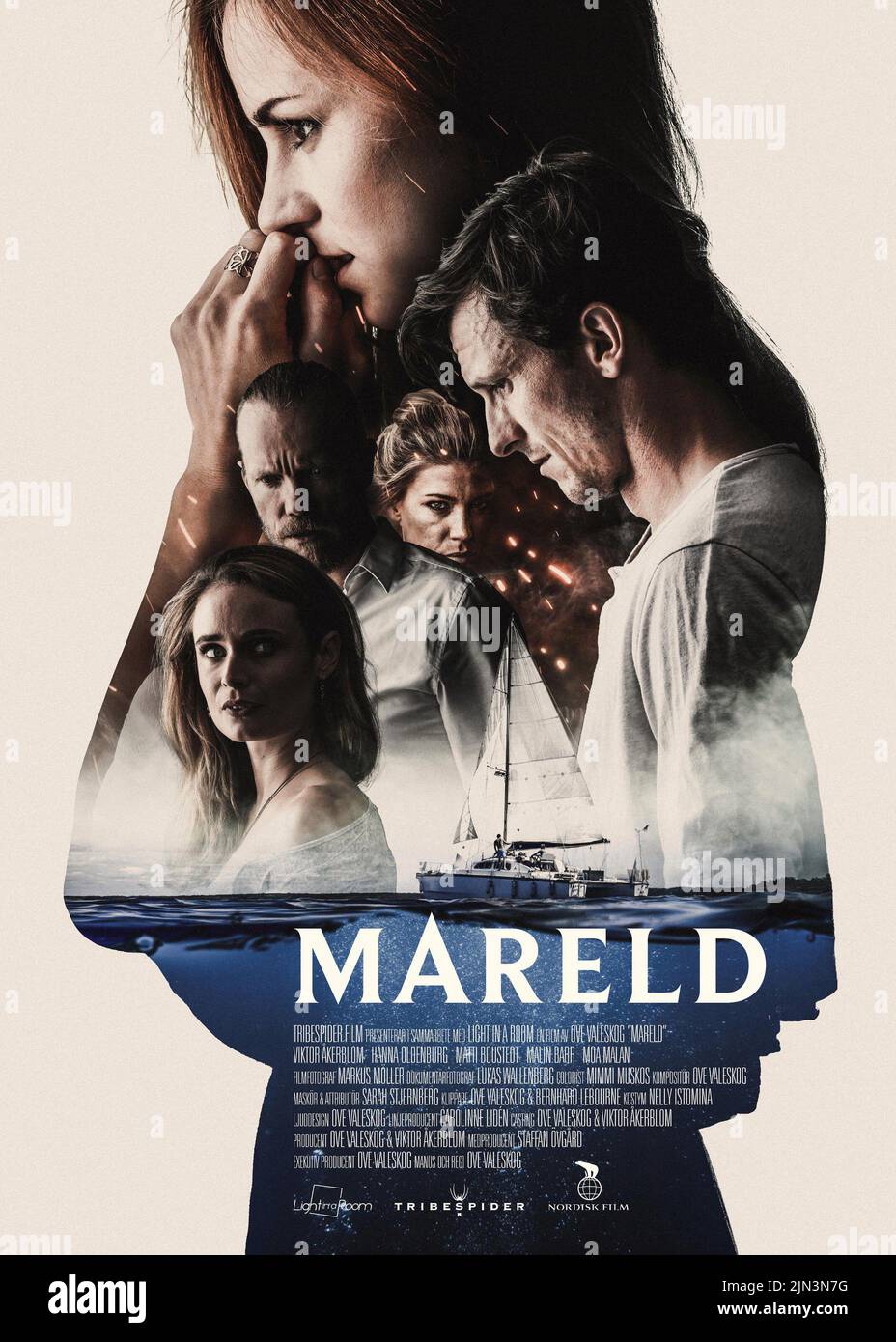MARELD, poster, clockwise from top: Hanna Oldenburg, Viktor Akerblom ...