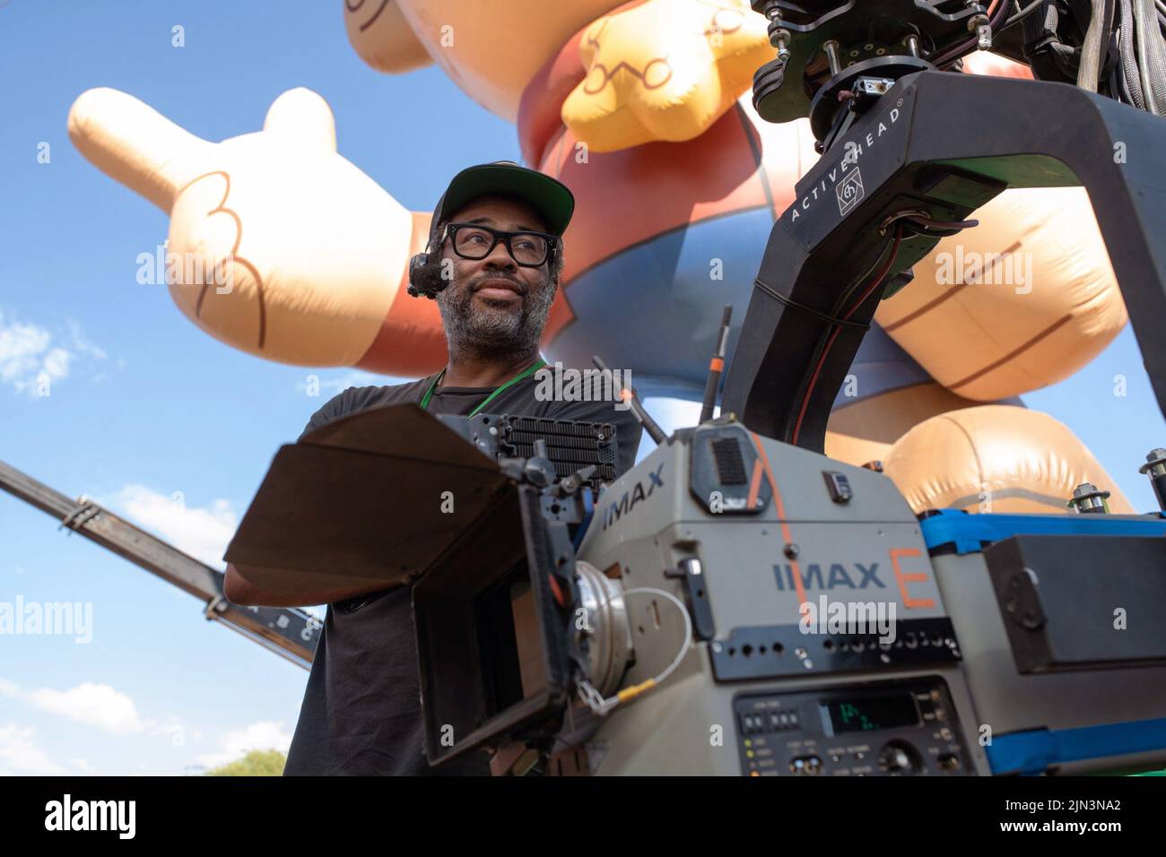 NOPE, director Jordan Peele, on set, 2022. ph: Glen Wilson ...