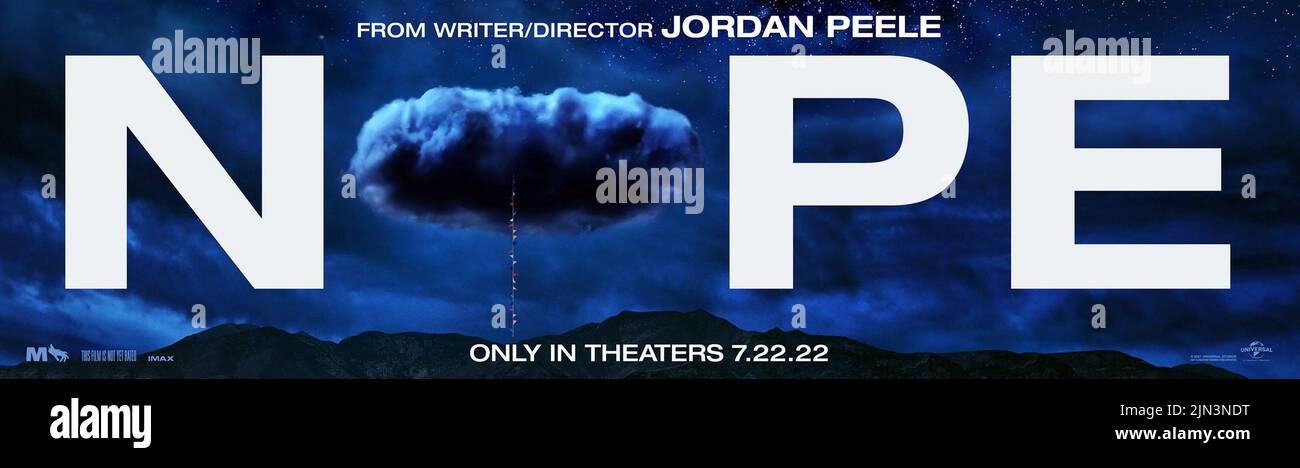 NOPE, US IMAX banner poster, 2022. © Universal Pictures / courtesy ...