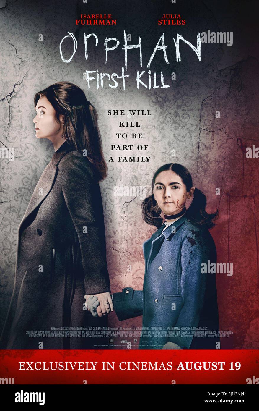 ORPHAN: FIRST KILL, British poster, from left: Julia Stiles, Isabelle ...