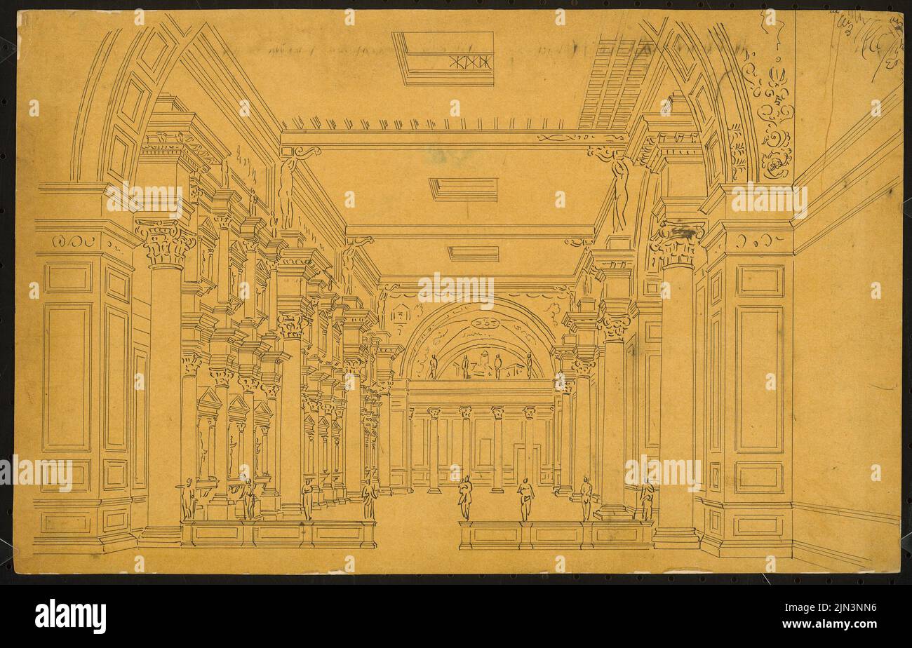 Stage study: palace architecture Stock Photo - Alamy