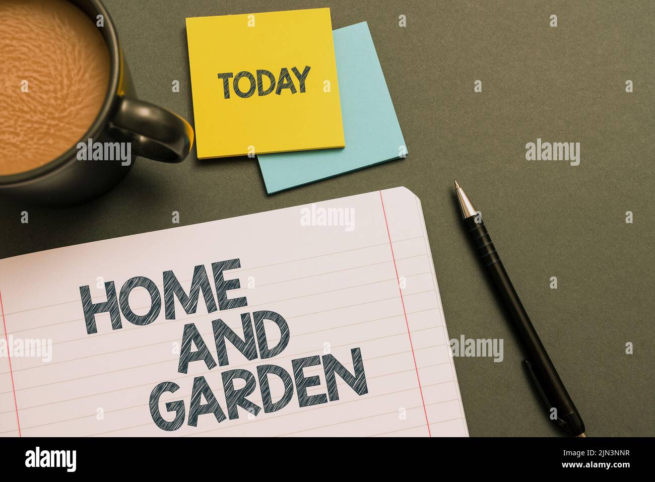 Conceptual caption Home And Garden, Business overview Gardening and ...