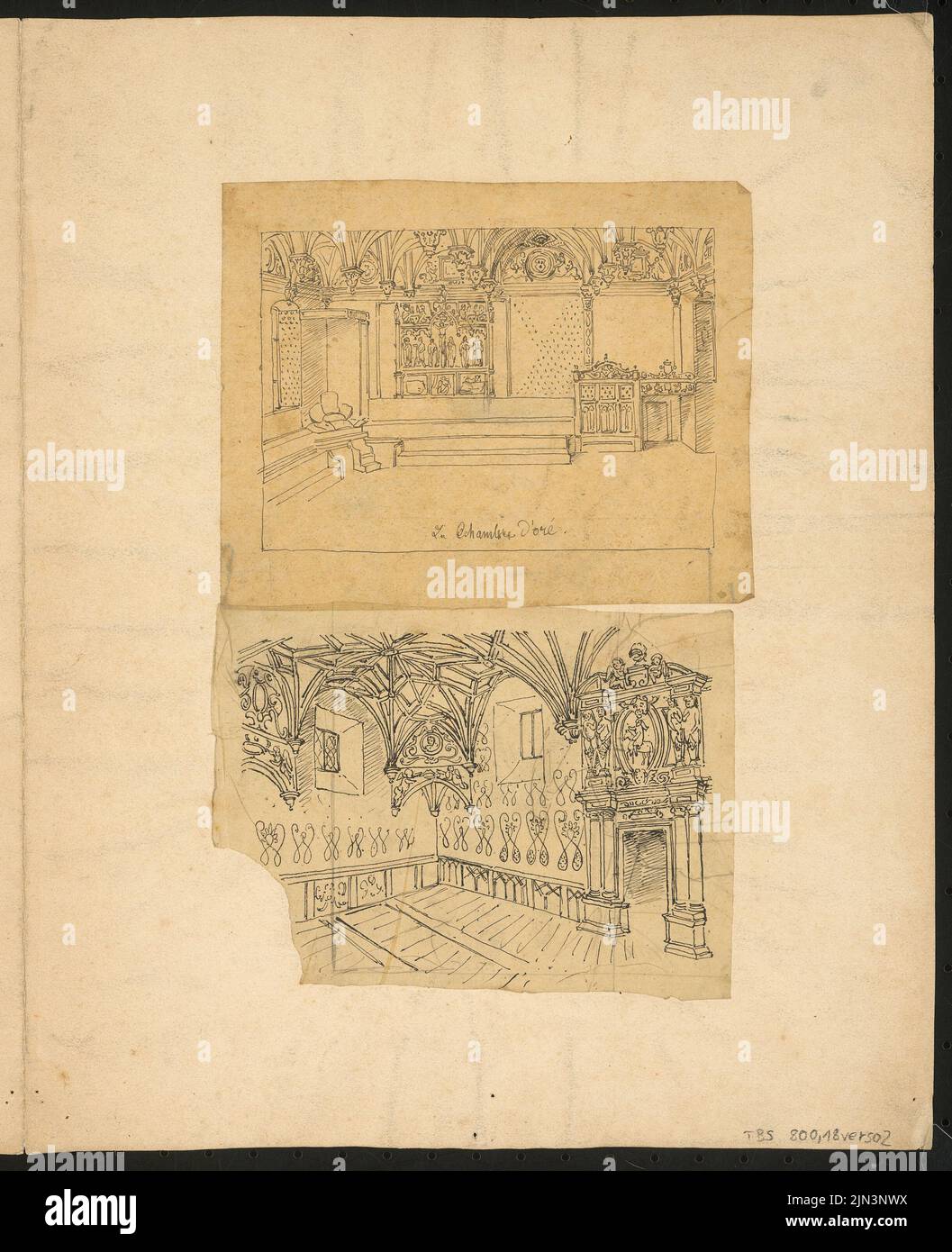Architecture Studies: Perspective View of Gothic Interiors, the Golden ...