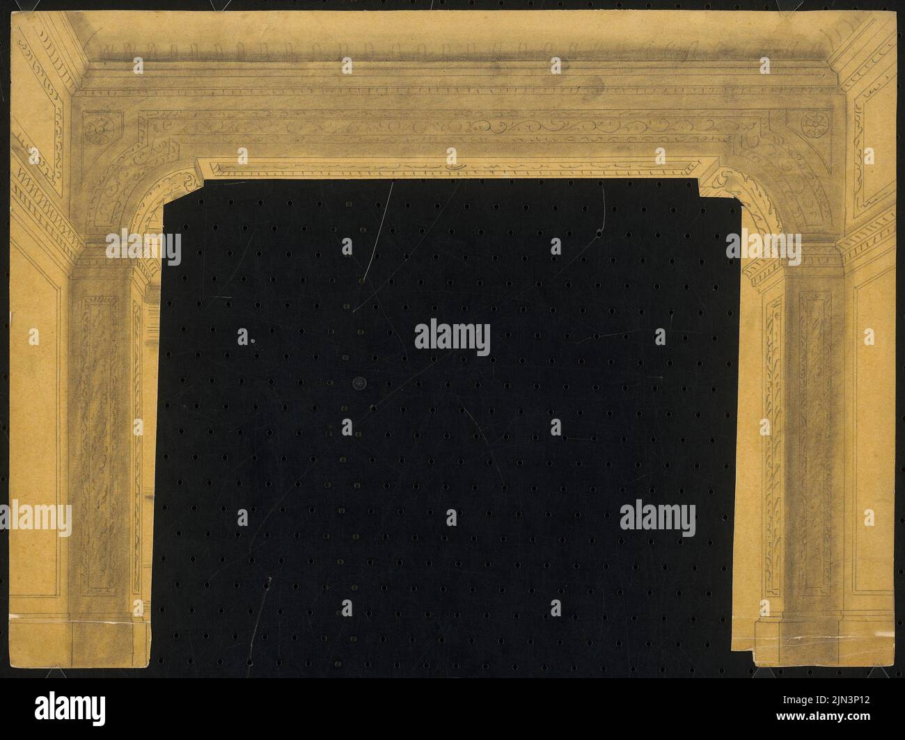 Portal hanger for stage design: stage portal Stock Photo - Alamy