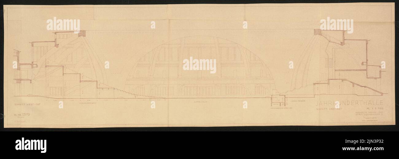 Max Berg (1870-1947, as an architect): Century Hall, Wroclaw. Acoustic ...
