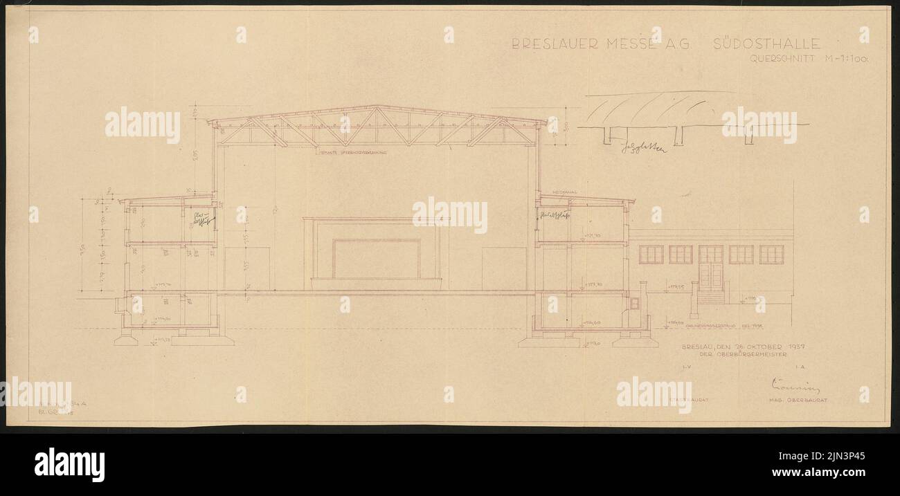 Max Berg (1870-1947, as an architect): Century Hall, Wroclaw. Acoustic ...