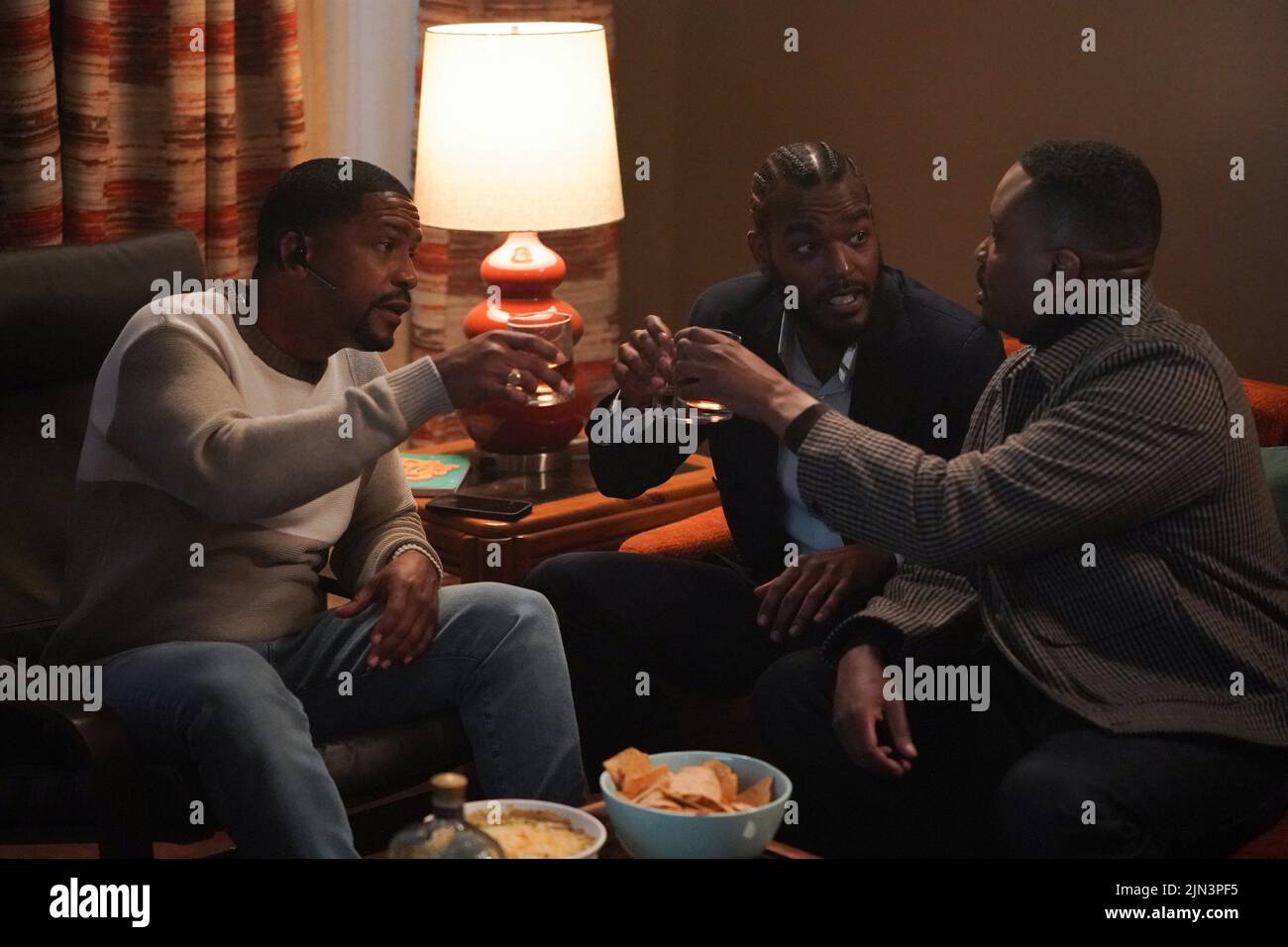 THE CHI, from left: Rolando Boyce, Luke James, Jason Weaver, We Don't ...