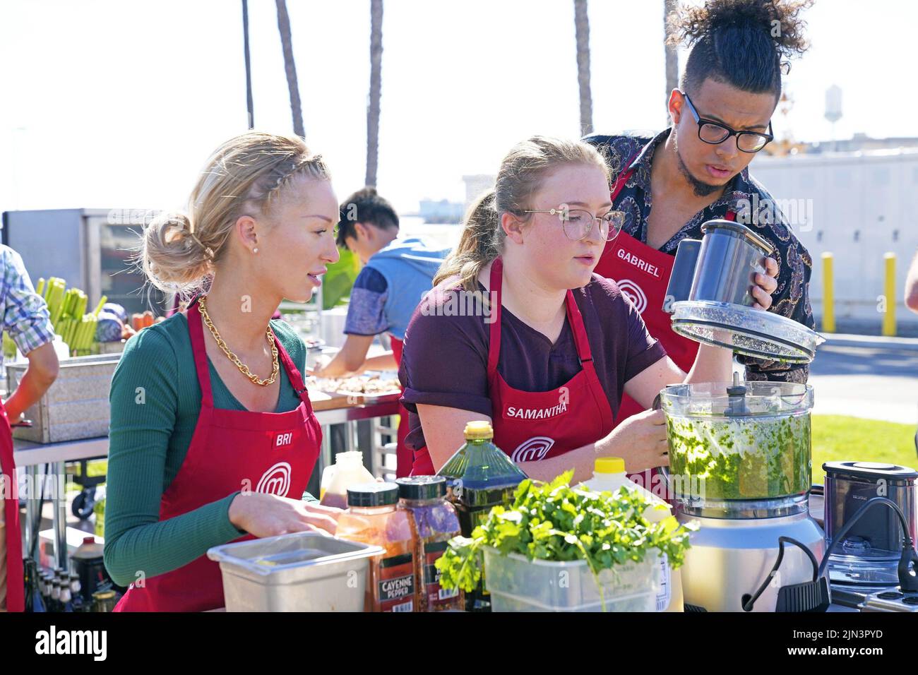 MASTERCHEF, from left: contestants Bri Baker, Samantha Daily, Gabriel ...