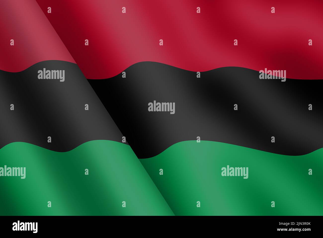 African American waving flag 3d illustration wind ripple Stock Photo ...