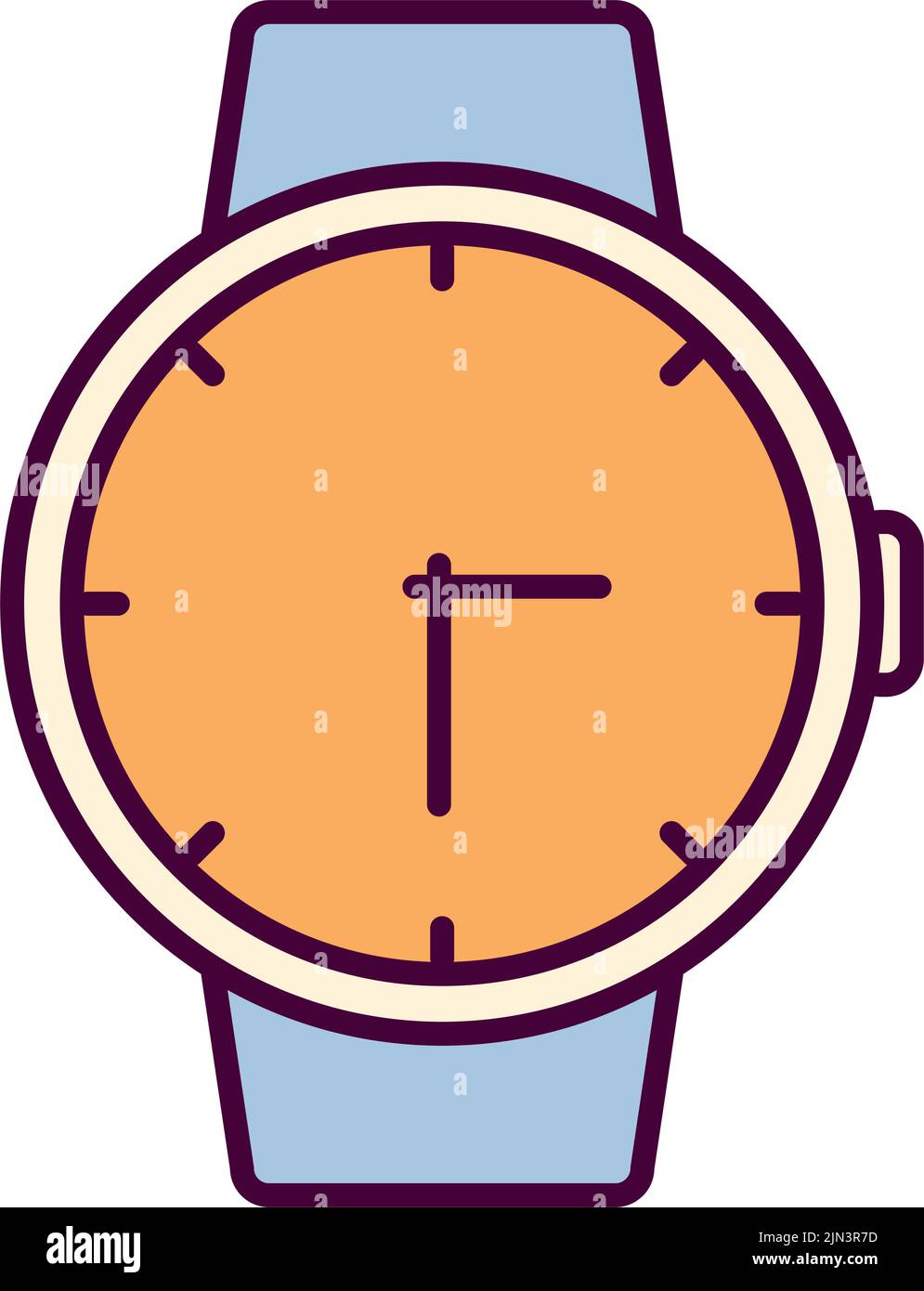 wrist clock illustration Stock Vector Image & Art - Alamy