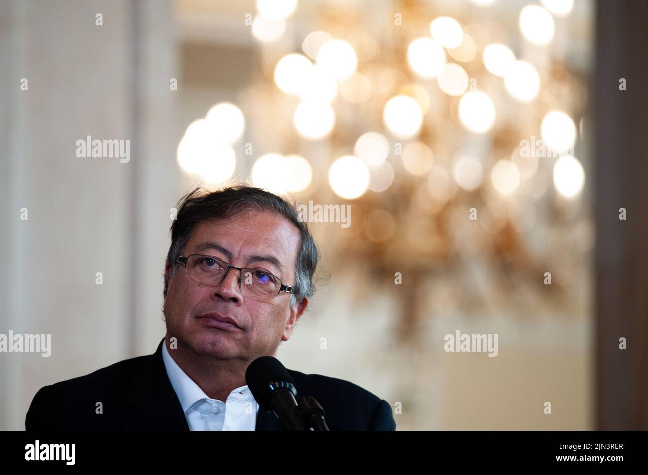 Bogota, Colombia, August 8, 2022. Colombian president Gustavo Petro ...